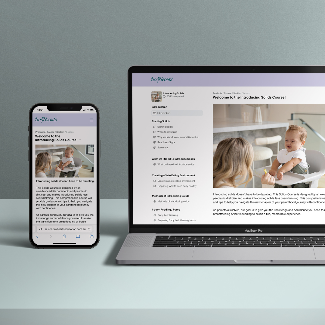 Introducing Solids Course – Tiny Hearts