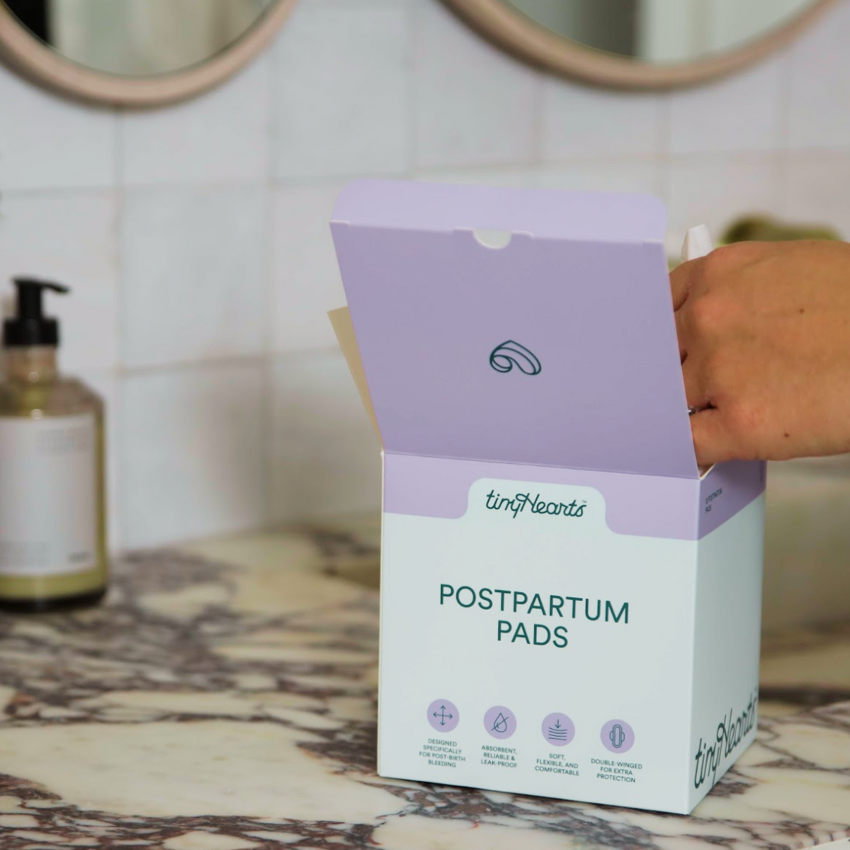 Postpartum Pads- 12 Pack – Tiny Hearts