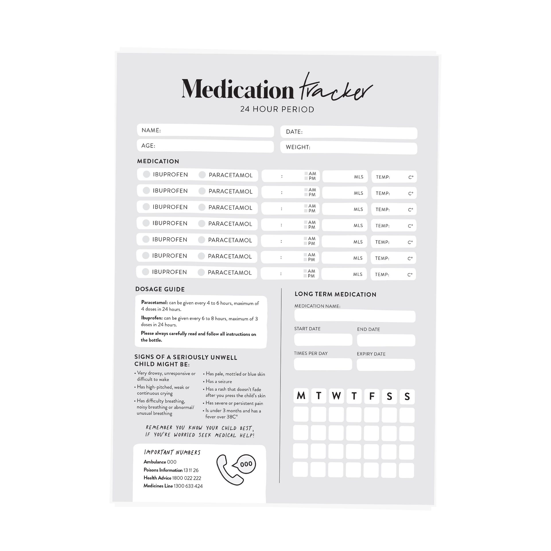 First Aid & Safety – Tiny Hearts