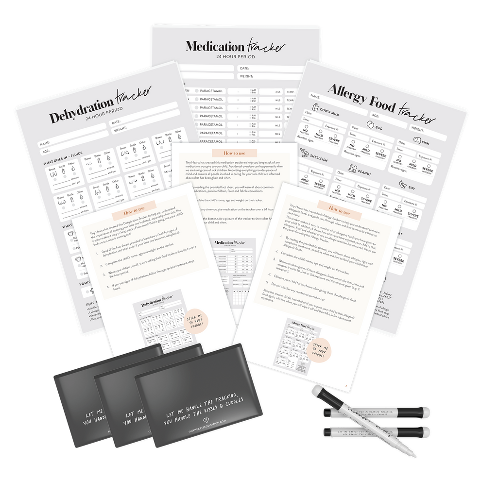 Baby Health Tracker Bundle for Parents | Tiny Hearts
